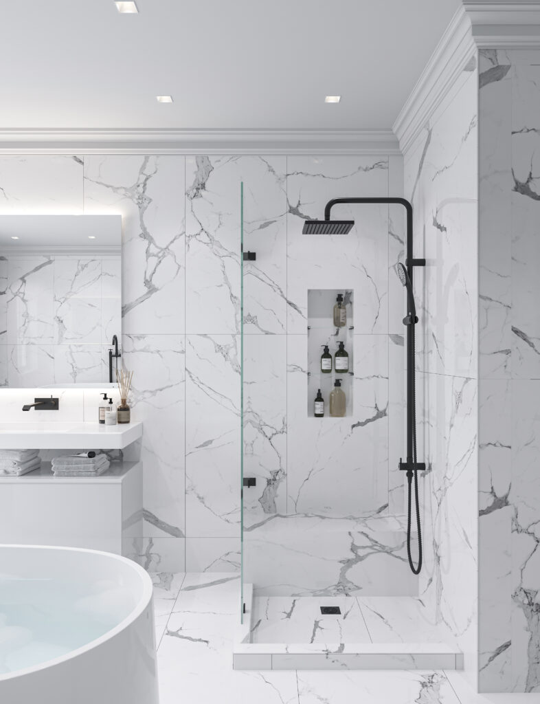 Fixed Shower Screen to Attachment & Notch - The Glass Company NYC ...